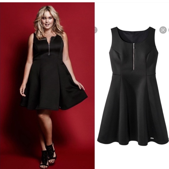 torrid | Dresses | Torrid Rebel Wilson Size Two Black Ponte Skater ...